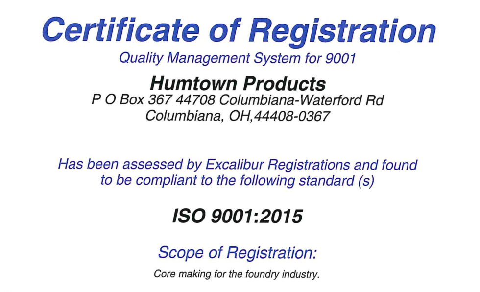 Certifications - Humtown